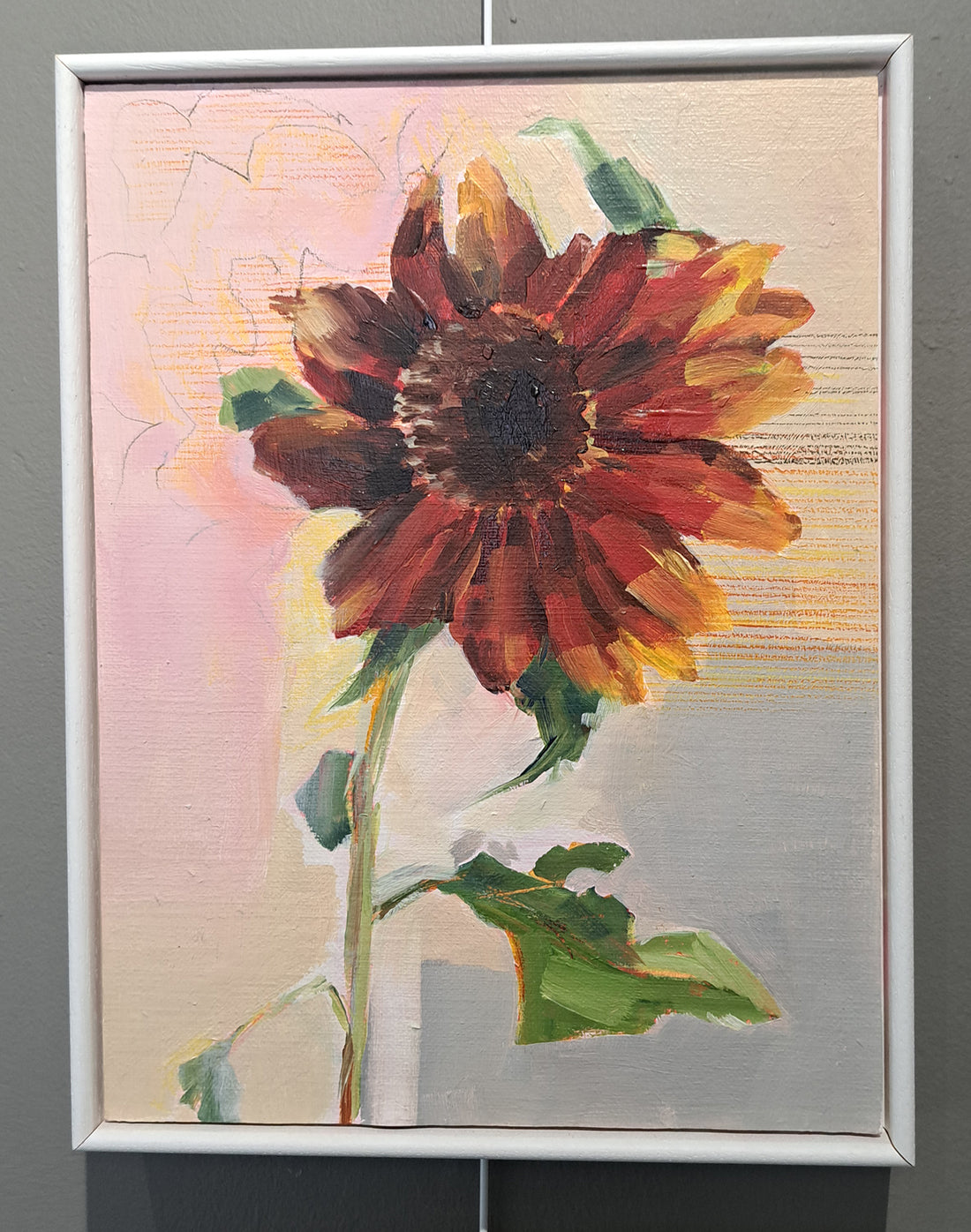 Claire Castle - Red Sunflower Study – The Gallery Malton